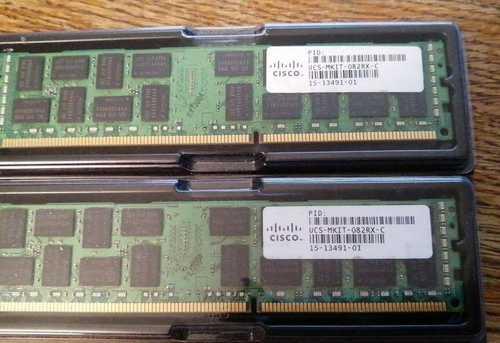Два модуля по 8GB DDR3 серверная