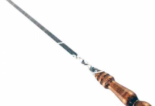 Шампур с деревянной ручкой для мяса 18 мм - 35 см