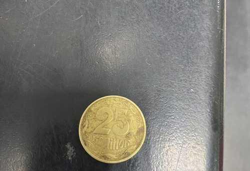 Монета украина 25 копеек 1994 г