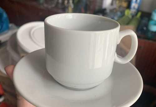 Чашка с блюдцем для кофе