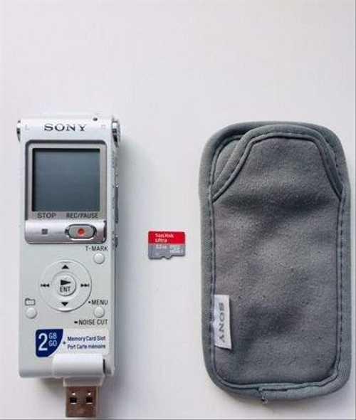 Диктофон Sony ICD-UX512+microSD 32Gb