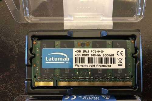 Для ноутбука DDR2 4 Гб PC-6400 (800 Мгц) Micron