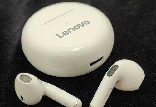 Новые белые наушники Lenovo