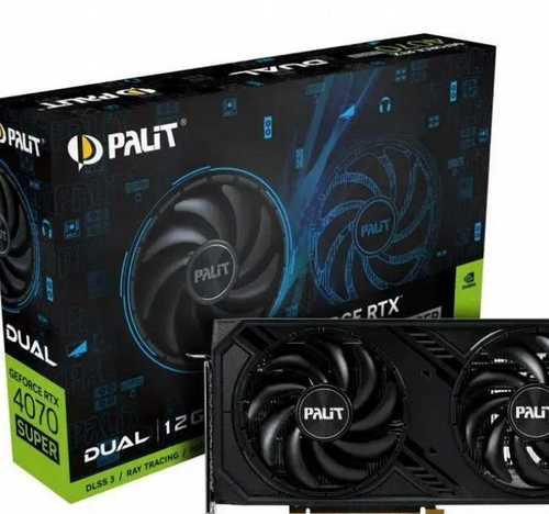 Palit GeForce RTX 4070 super dual 12гб.Доставлю