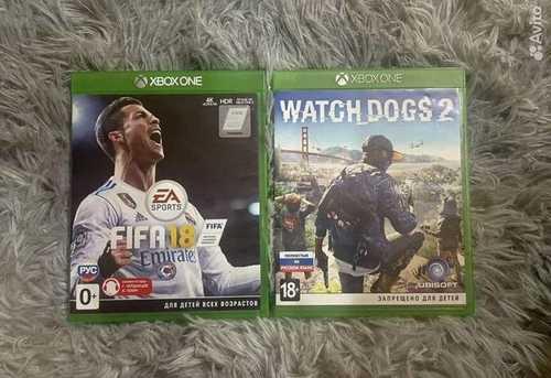 Игры Watch Dogs 2 и FIFA 18 на Xbox