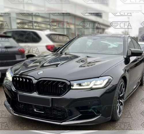 Сплиттер передний BMW F90 M5 LCI рестайлинг карбон