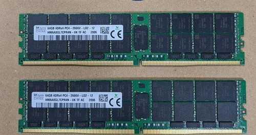 Модули по 64Gb DDR4 - 2666Mhz SK Hynix