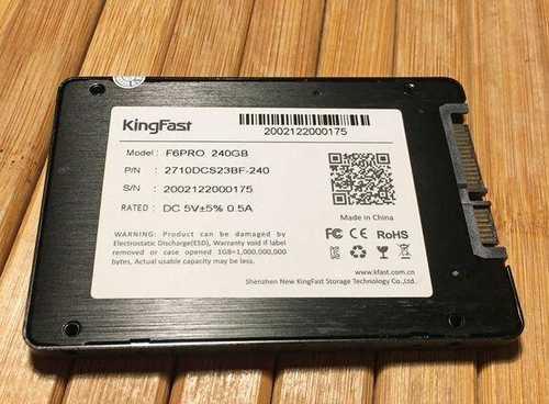 Твердотельный накопитель SSD Kingfast 240Gb SATA