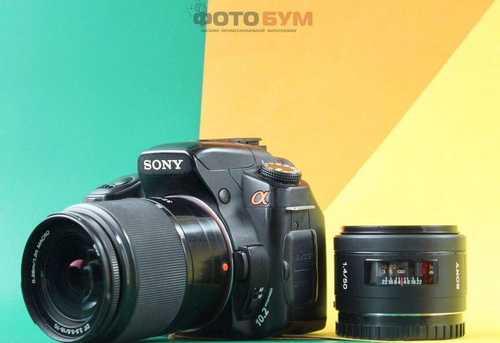 Sony a200 kit 18-70 + 50mm f1.4 SAL