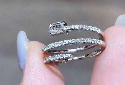 Золотое кольцо с бриллиантами YX068