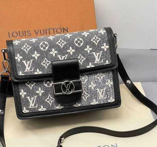 Женская сумка Louis Vuitton Dauphine MM "Gray"