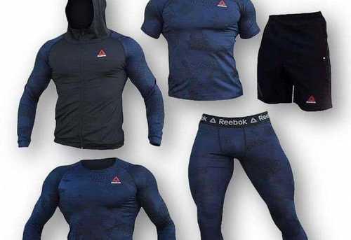 Рашгард мужской комплект 5в1 Reebok M L