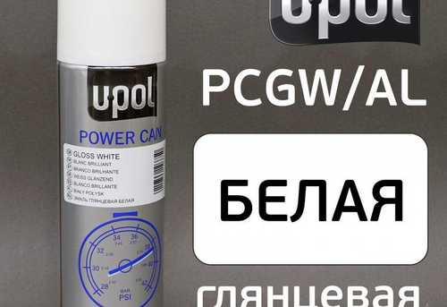 Краска-спрей U-POL PowerCan белая глянцевая (500мл