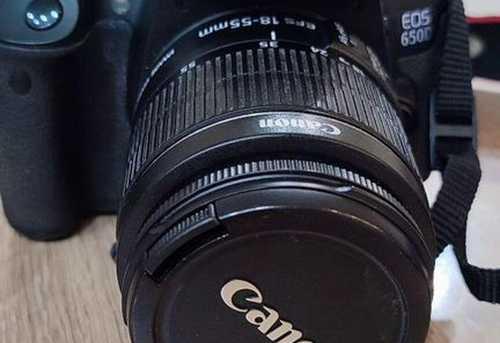 Зеркальный фотоаппарат canon EOS 650d