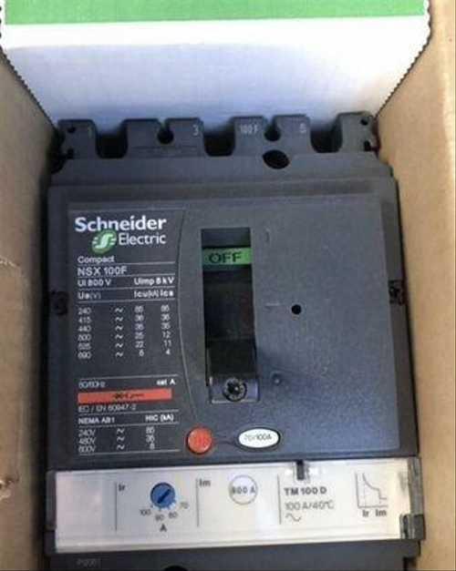 Автоматические выключатели Schneider electric NSX