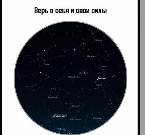 Карта звёздного неба по вашей дате