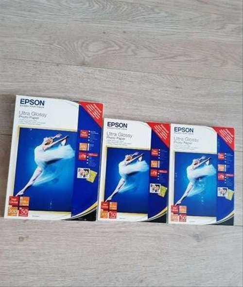 Фотобумага Epson Ultra Glossy 10x15 и 13x18