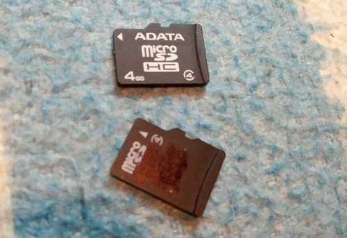 Карта памяти microSD 4Гб (2-in-1) 200