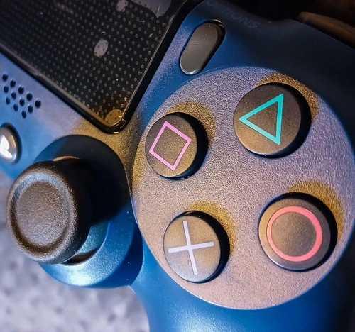 Джойстик геймпад ps4 dualshock 4 беспроводной (син