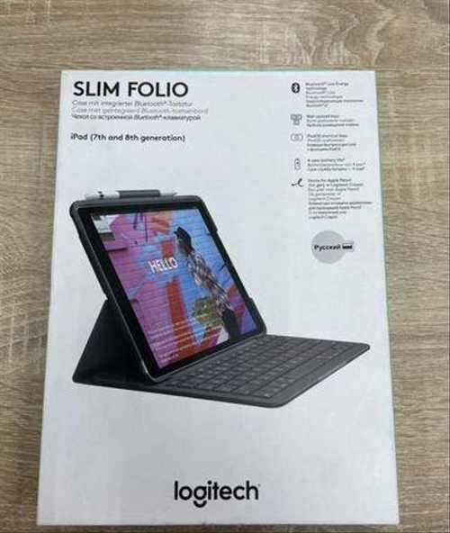 Чехол-клавиатура Logitech Slim Folio для iPad