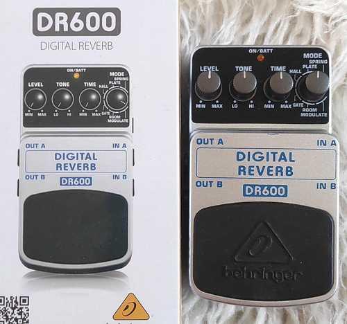 Гитарная педаль Behringer Digital Reverb DR600