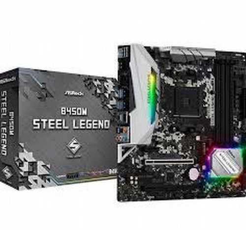 Материнская плата b450 steel legend matx