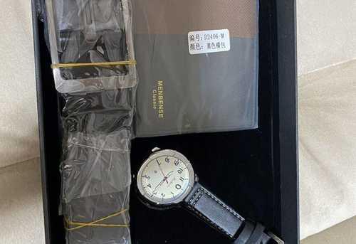 Мужские наручные часы кварцевые подарочный набор