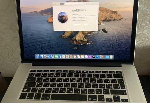 MacBook Pro 15 (2014), 500 ГБ, Core i7, 2.5 ГГц, RAM 16 ГБ, GeForce GT 750M 2 ГБ