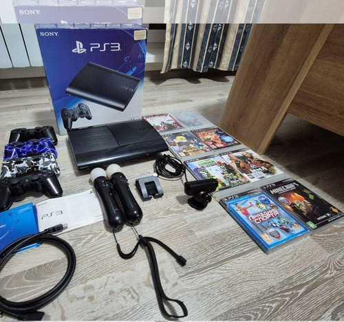 PS3 Super slim прошита 250гб ультимативный набор