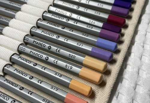 Цветные карандаши marco и пенал