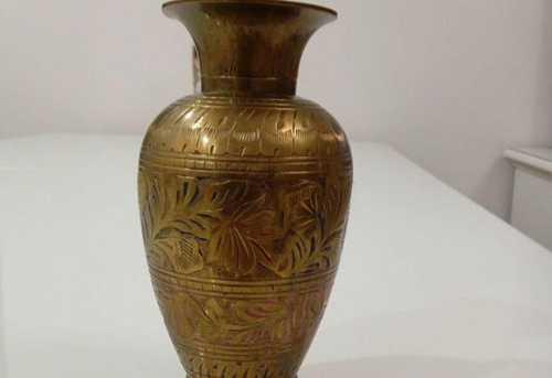 Винтажная латунная ваза Индия