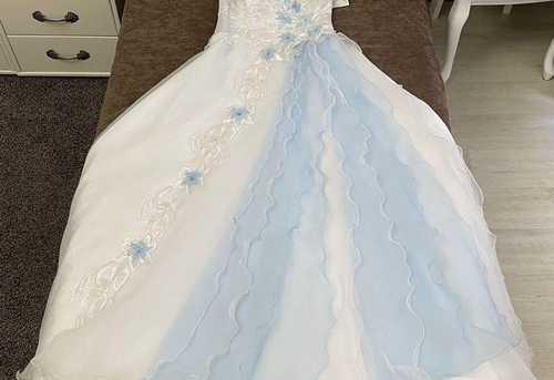 Свадебное платье, р-р 42-46 (со шнуровкой), новое
