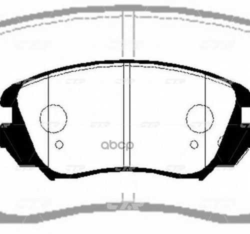 Ckkd-24 колодки тормозные дисковые перед CTR GK