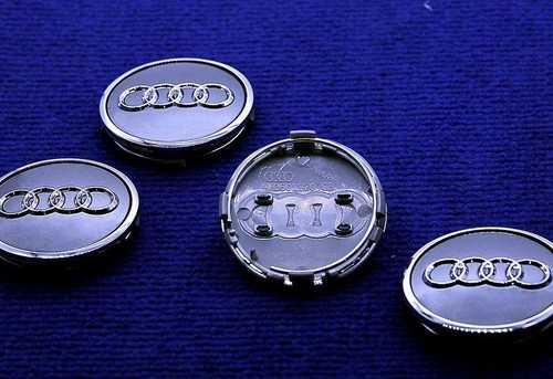 Комплект колпачков для литого диска Audi 61 мм сер