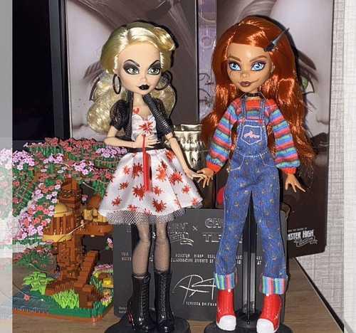 Куклы Monster High Skullector Chucky And Tiffany