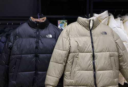 Куртка двухсторонняя The north face барашек. Luxe