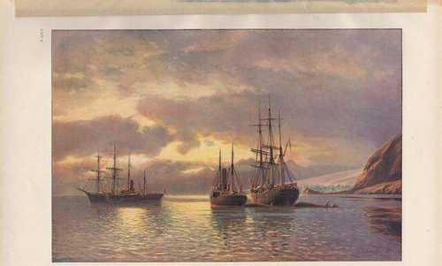 Литографии. Флот. Корабли. 1900 г. Ч2