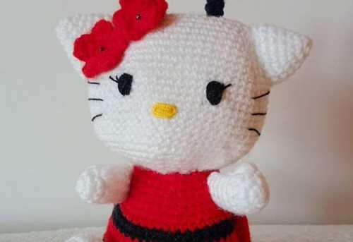 Hello Kitty (Хеллоу Китти) мягкая вязаная игрушка