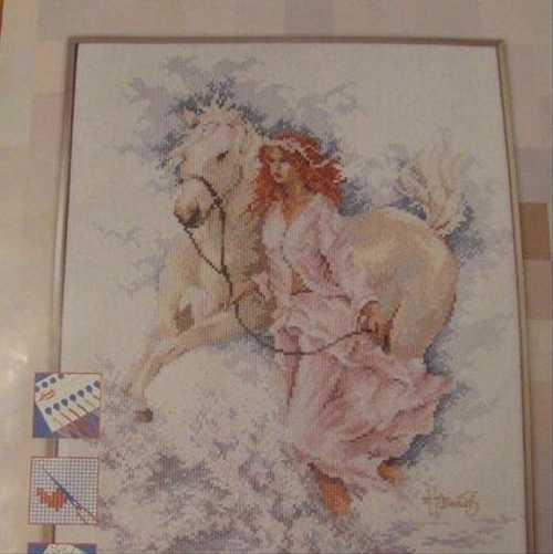 Набор для вышивания Девушка и лошадь