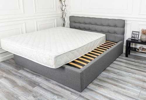 Кровать двухспальная 160х200 с матрасом 16 см