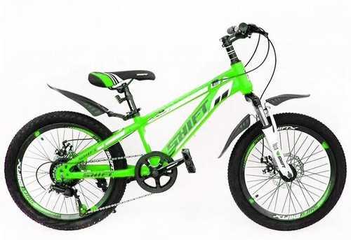 Велосипед детский shift 20" MD зеленый (2024)