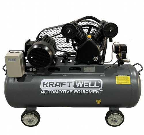 Поршневой компрессор KraftWell KRW-AC420-100L/220