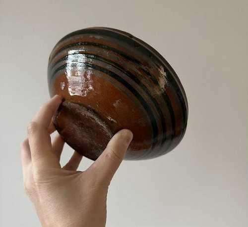 Керамическая витнажная ваза блюдо тарелка