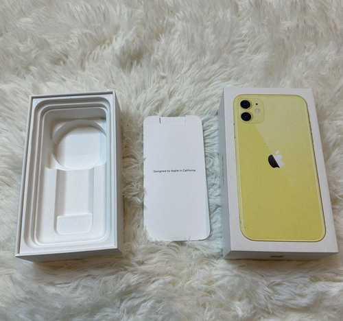 Коробка iPhone 11 оригинал Yellow 64