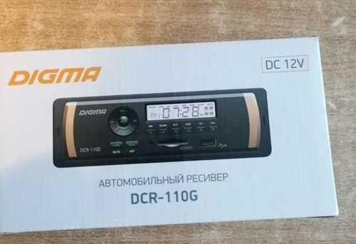 Автомагнитола SD USB Digma DCR-110G новая