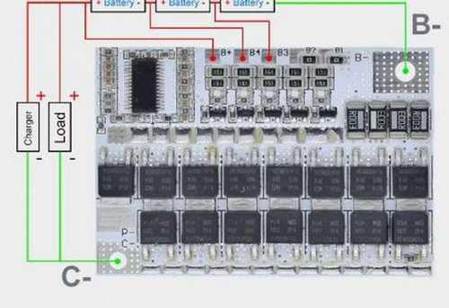 Плата защиты аккумуляторов BMS 3s 4s 5s 100А