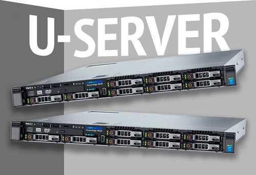 R630 8SFF 2x2667v3 256Gb H330 2x750W, Сервер Dell