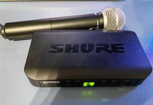 Радиосистеса Shure BLX4 с микрофоном Shure PG58