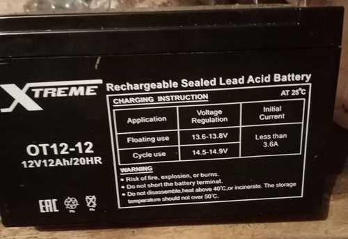 Аккумулятор Хtreme от 12- 12. 12v12Ah/20HR