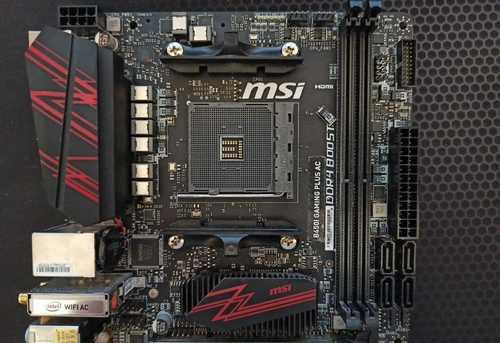 Материнская плата b450i msi gaming ac plus